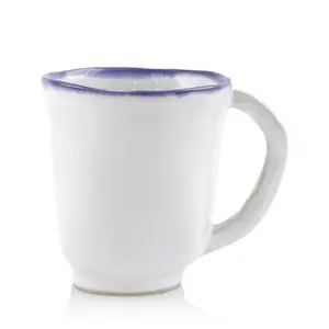 VIETRI Aurora Edge Mug - White