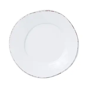 VIETRI Melamine Lastra Dinner Plate - White