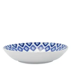 VIETRI Santorini Diamond Medium Serving Bowl - Blue