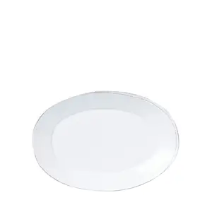 VIETRI Melamine Lastra Oval Platter - White