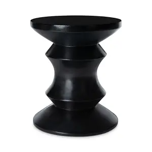 SAFAVIEH Katara Outdoor Concrete Accent Table - Black