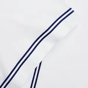 Frette Classic Standard Pillowcase Pair - White/navy