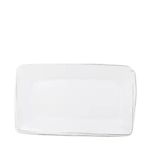 VIETRI Melamine Lastra Rectangular Platter - White