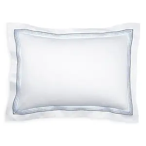 Frette Cruise Standard Sham Exclusive - White/sky Blue
