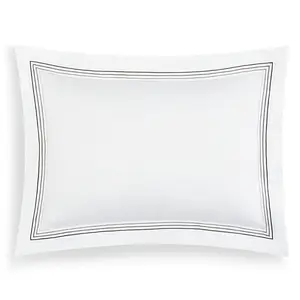 Frette Cruise Standard Sham Exclusive - White/slate Gray
