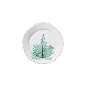 VIETRI Lastra Holiday Canape Plate - White