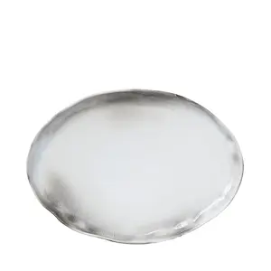 VIETRI Aurora Large Oval Platter - Gray
