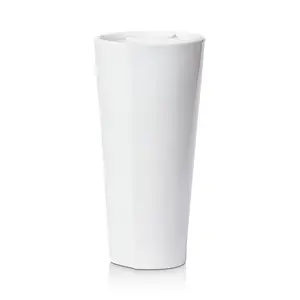 VIETRI Lastra Large Conic Vase - White