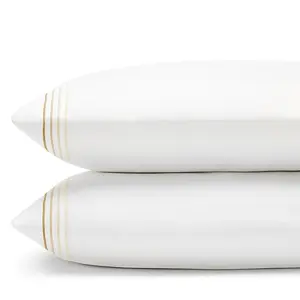 Frette Cruise King Pillowcase, Pair Exclusive - White/beige