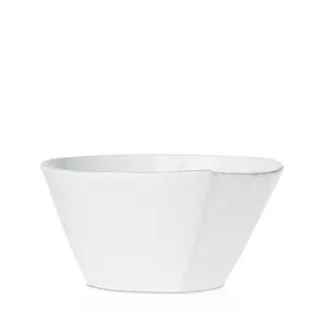 VIETRI Lastra Medium Stacking Serving Bowl - White