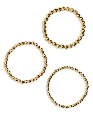 Baublebar Pisa Beaded Stretch Bracelet Set - Gold