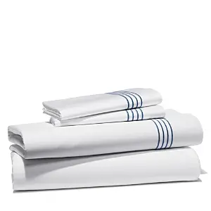 Frette Cruise Sheet Set, King - Exclusive White/peacock