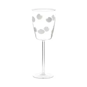 VIETRI Drop Wine Glass - White