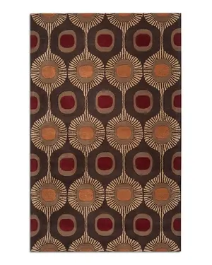 LIVABLISS Forum Fm-7170 Area Rug, 6' X 9 - Dark Brown