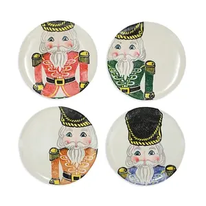 VIETRI Nutcrackers Assorted Dinner Plates, Set Of 4 - Multi