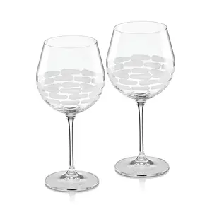 MICHAEL WAINWRIGHT Truro Red Wine Glass Set Of 2 - Clear/white