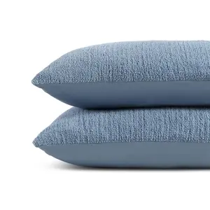 SUNDAY CITIZEN Snug & Viscose Sham Set, King - Denim