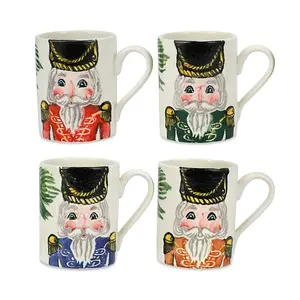 VIETRI Nutcrackers Assorted Mugs, Set Of 4 - Multi