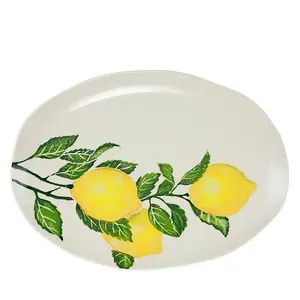 VIETRI Limoni Medium Oval Platter - Yellow