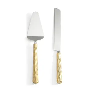 MICHAEL WAINWRIGHT Truro Cake Knife & Server Set - Gold