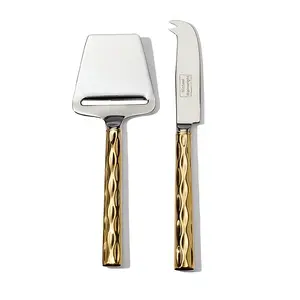 MICHAEL WAINWRIGHT Truro Cheese Shaver & Knife Set - Gold