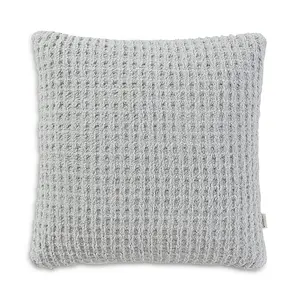 SUNDAY CITIZEN Waffle Throw Pillow, 20 X 20 - Cloud Grey