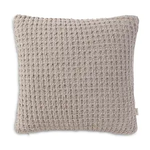 SUNDAY CITIZEN Waffle Throw Pillow, 20 X 20 - Taupe