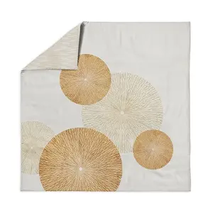 NOHO HOME Maluhia Cotton Comforter, Queen - Brown