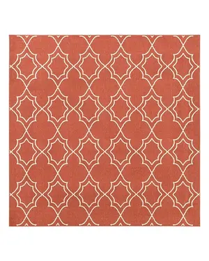 Livabliss Alfresco Alf A Square Area Rug, 7'3 X 7'3 - Rust