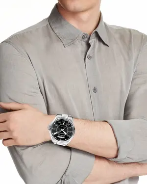 Hamilton Pilot Khaki Aviation 42mm Watch - Black/silver