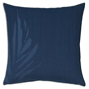 NOHO HOME Kanu Cotton Euro Sham Set - Navy