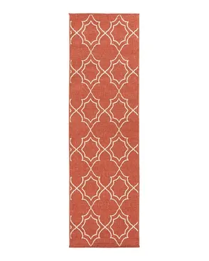 LIVABLISS Alfresco Alf A Runner Area Rug, 2'5 X 7'10 - Rust