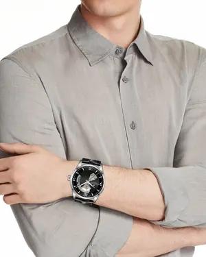 Hamilton Jazzmaster Open Heart Watch - Black
