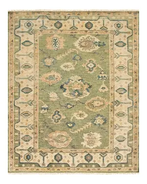 SURYA Hillcrest Hil-9017 Area Rug, 2' X 3 - Dark Green/yellow/teal