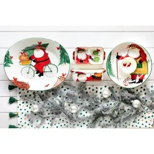 VIETRI Old St. Nick Chip And Dip