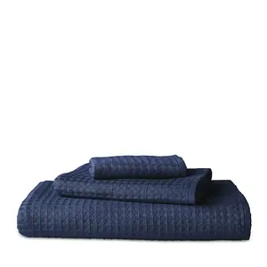 UCHINO Waffle Twist Bath Towel - Indigo