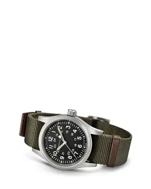 Hamilton Khaki Field Mechanical Watch 38mm - Black/green