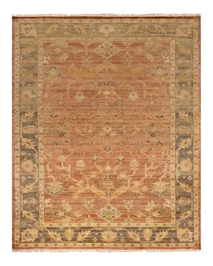 SURYA Hillcrest Hil-9009 Area Rug, 5'6 X 8'6 - Tan/brown/red/sage