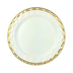 MICHAEL WAINWRIGHT Truro Dinner Plate - White/gold