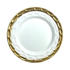 MICHAEL WAINWRIGHT Truro Salad Plate - White/bronze