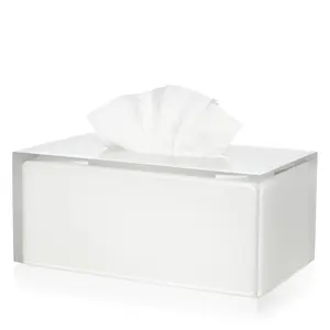 Jonathan Adler Long Tissue Box - White