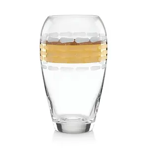 MICHAEL WAINWRIGHT Truro Glass Vase Clear/gold