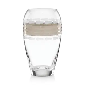 MICHAEL WAINWRIGHT Truro Glass Vase - Clear/platinum