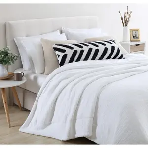 SUNDAY CITIZEN Snug Comforter, Twin/full - Clear White