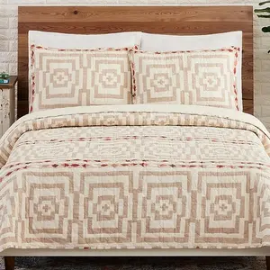 JUNGALOW Justina Blakeney Hypnotic Quilt Set, Full/queen - Cream