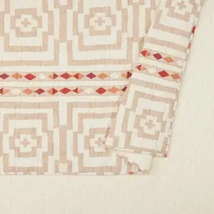 JUNGALOW Justina Blakeney Hypnotic Quilt Set, King - Cream