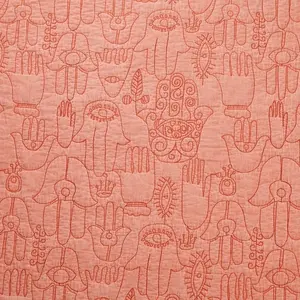 JUNGALOW Justina Blakeney Hamsa Quilt Set, King - Orange