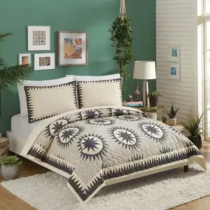 JUNGALOW Justina Blakeney Soleil Quilt Set, Full/queen