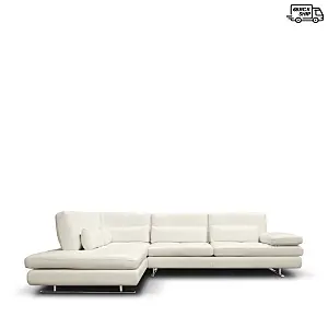 GIUSEPPE NICOLETTI Serena Square Corner 2-piece Sectional - Exclusive Colorado 1585 White