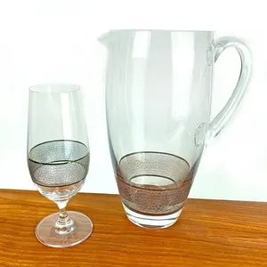 MICHAEL WAINWRIGHT Panthera Glass Pitcher - Platinum/white